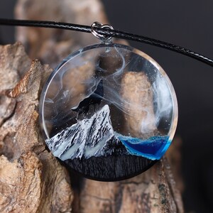 Wolf Pendant Wolf Accessory Resin Necklace Personalized - Etsy