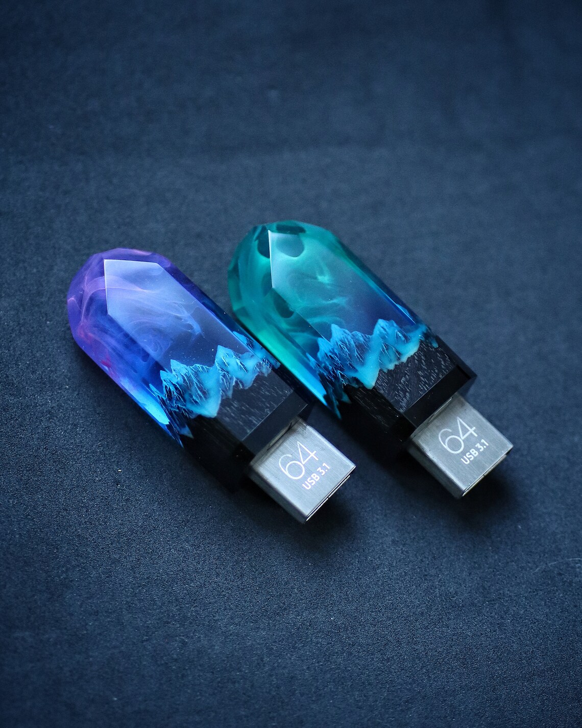 3.1 USB Flash Drive Anniversary Gift Glow in the Dark Engraved - Etsy
