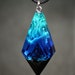Wizard Styles Necklace Wizard Pendant Wood Resin Pendant Aurora ...