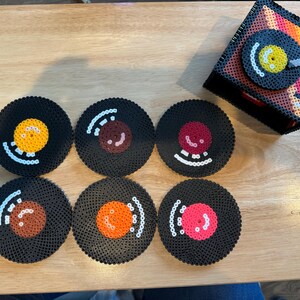 Record Player Coaster Set With Record Coasters - Etsy