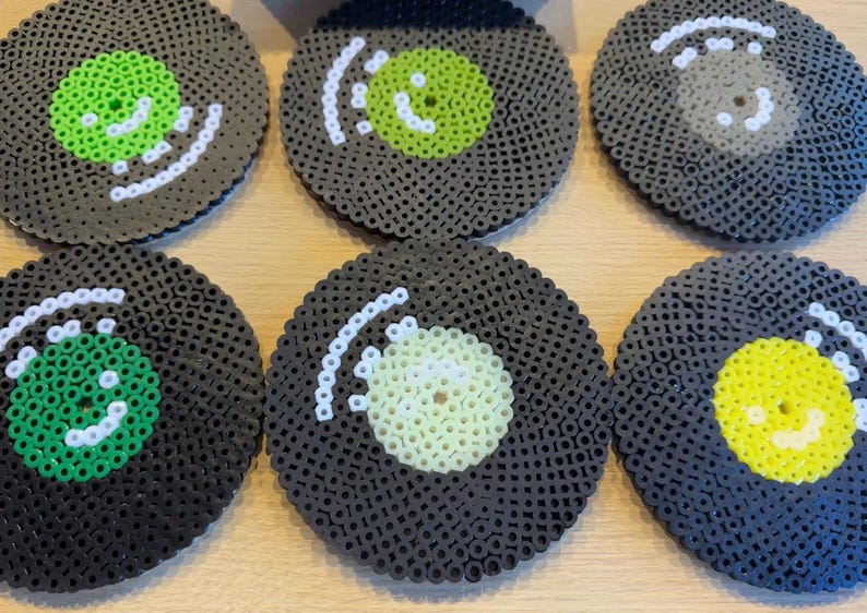 Record Player Coaster Set With Record Coasters - Etsy