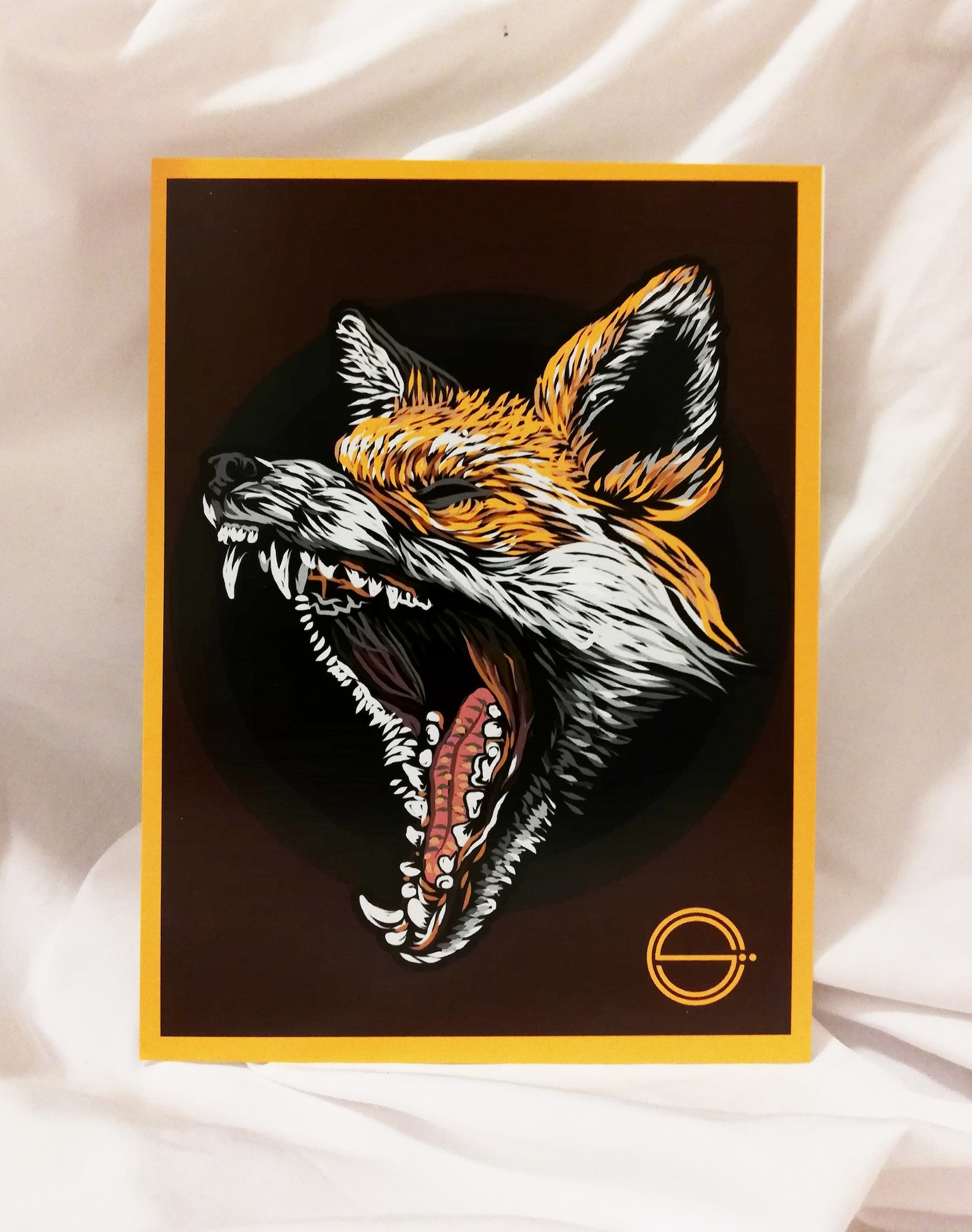 Fox Roar 15X20 Cm Original Art Print - Etsy