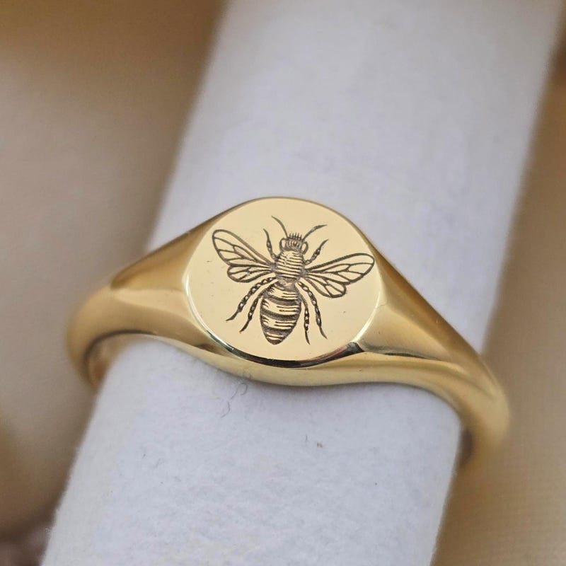 Silver Bee Ring - Etsy