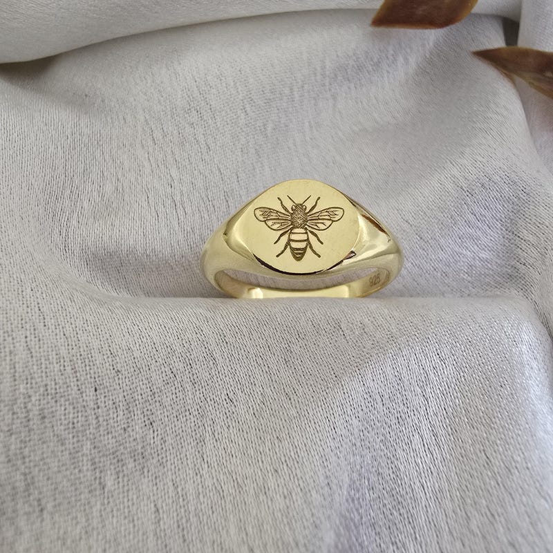Silver Bee Ring - Etsy