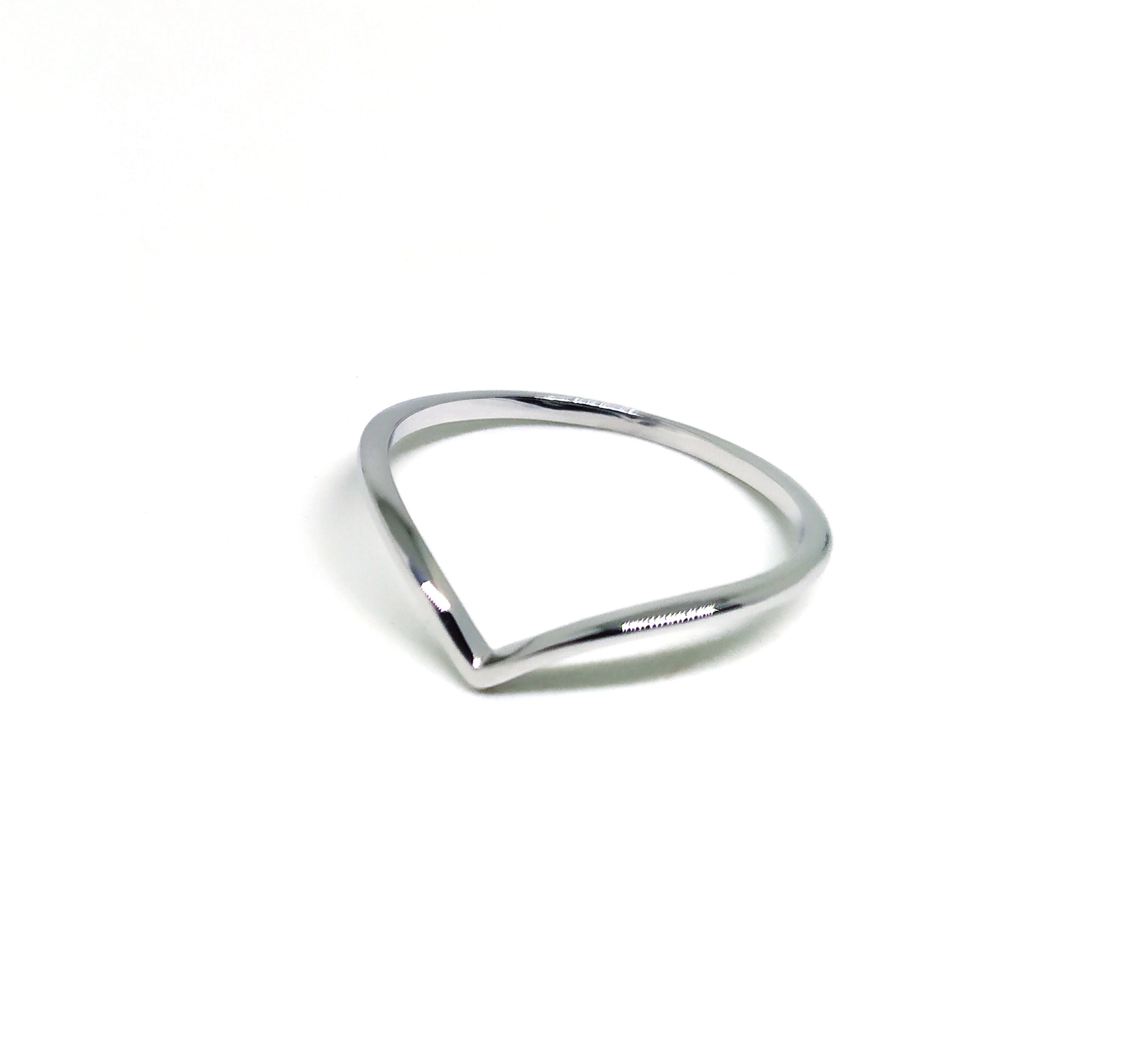 V Ring Thin V ring Chevron Ring Sterling Silver Ring | Etsy