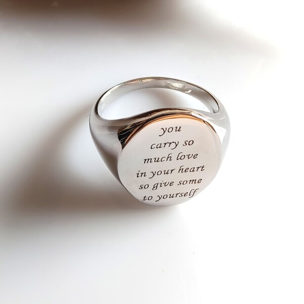 Message Ring - Etsy