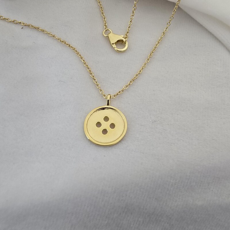 Button Necklace - Etsy