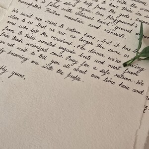 Personalized Handwritten Letter, Handwriting Note, Christmas Gifts ...