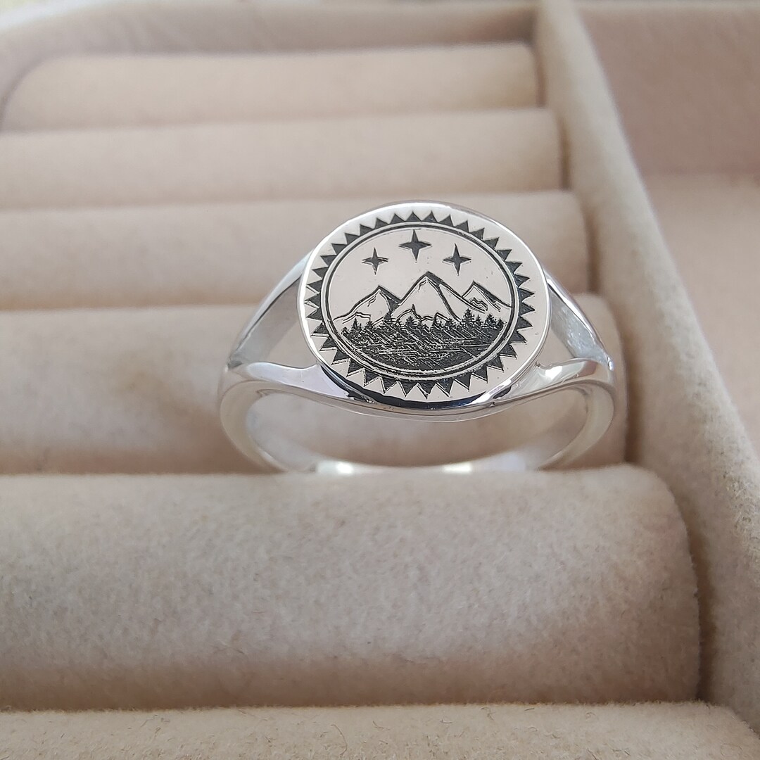 Acotar Night Court Signet Ring, Starry Mountains Velaris Ring, Bookish ...