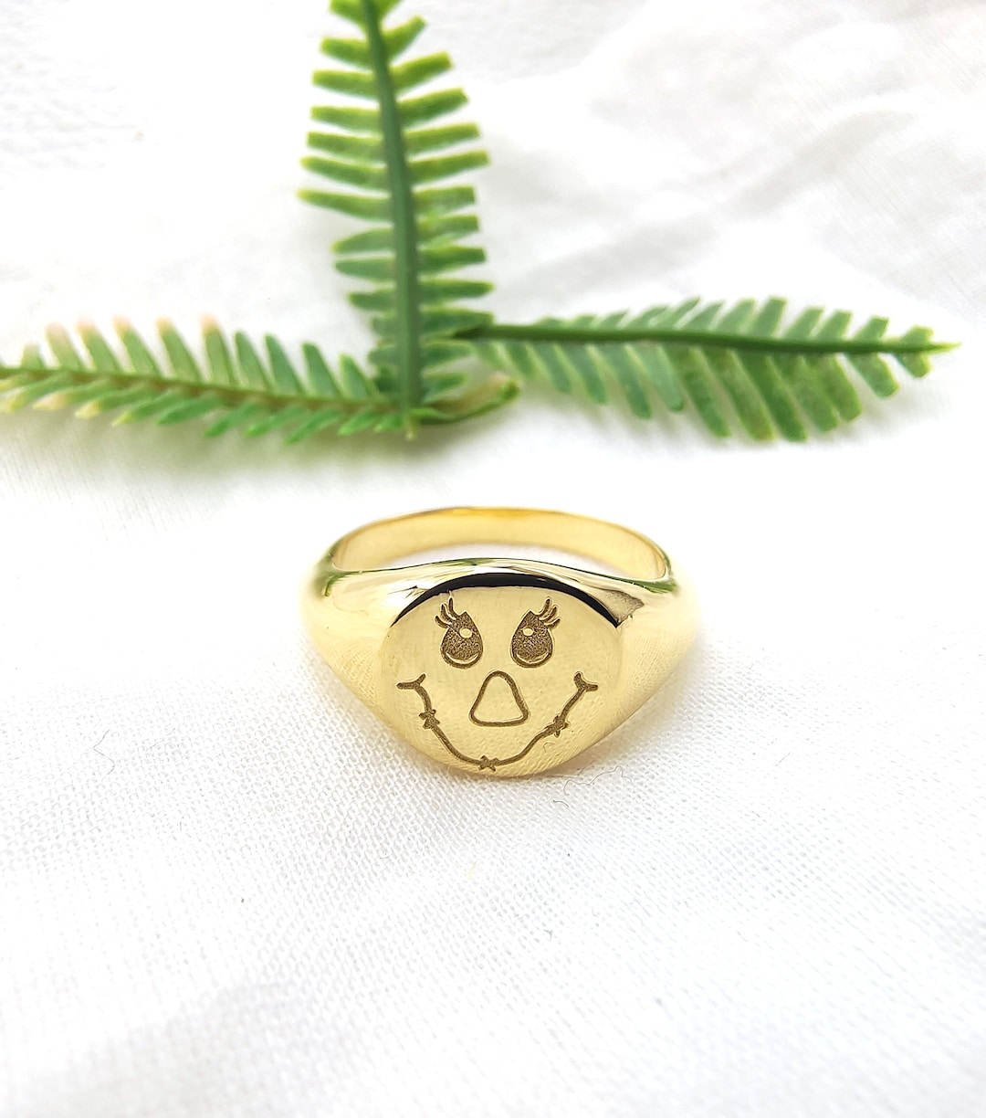 Scarecrow Face Ring Scarecrow Face Jewelry for Women - Etsy