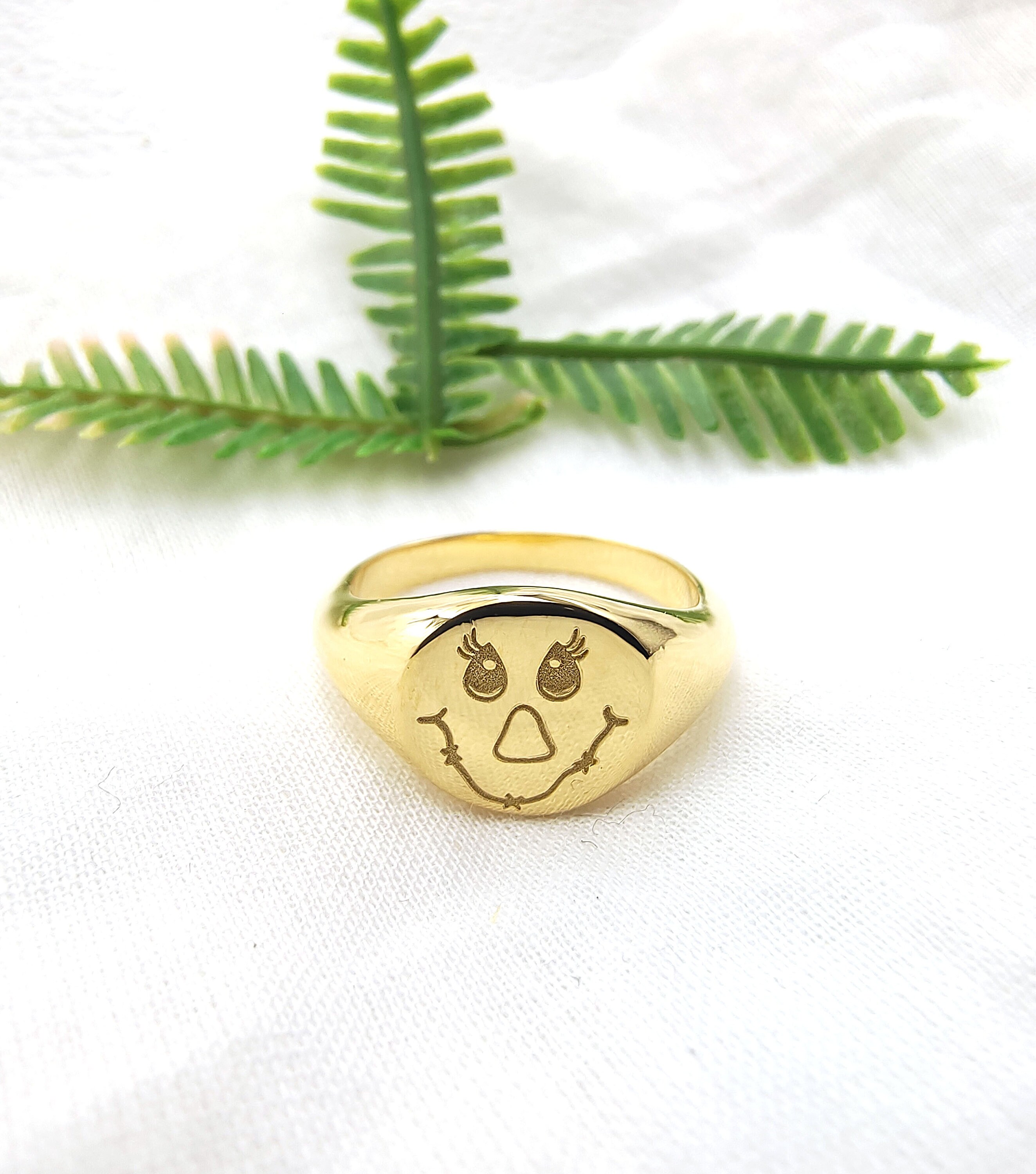 Scarecrow Face Ring Scarecrow Face Jewelry for Women - Etsy