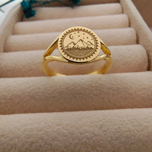 Acotar Night Court Signet Ring 14k Gold Happy Holidays Gifts ...