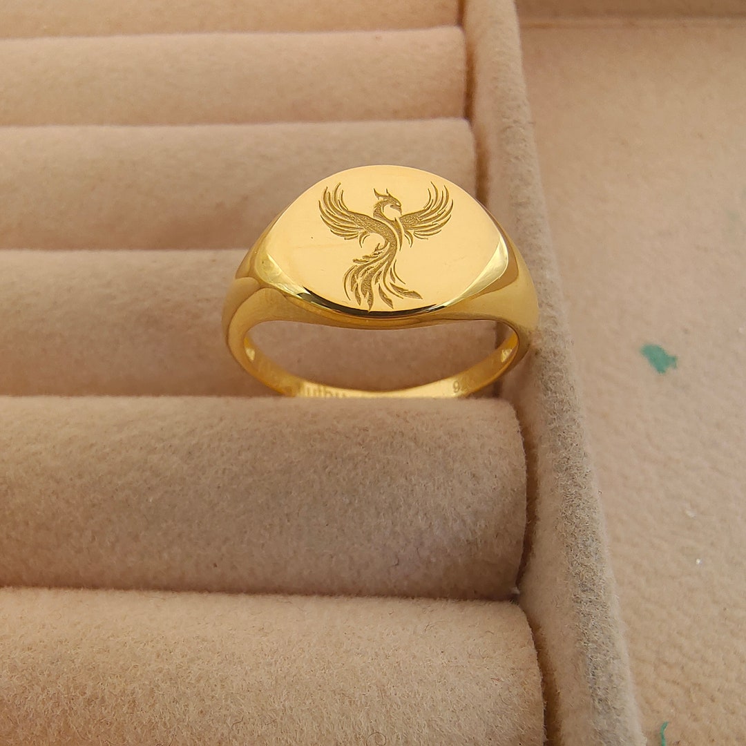 Phoenix Ring Sterling Silver, Winged Ring, Bird Ring, Hawk Ring ...