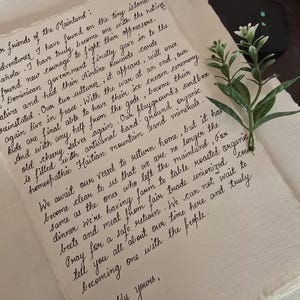 Personalized Handwritten Letter, Handwriting Note, Christmas Gifts ...