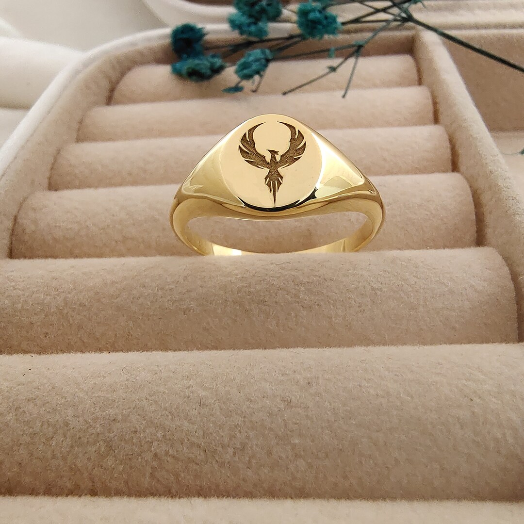 Phoenix Ring, Sterling Silver Winged Ring, Bird Ring, Hawk Ring ...