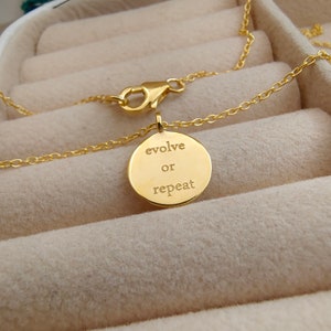 Phoenix Necklace, Silver Phoenix Pendant, Personalized Engraved Disk ...