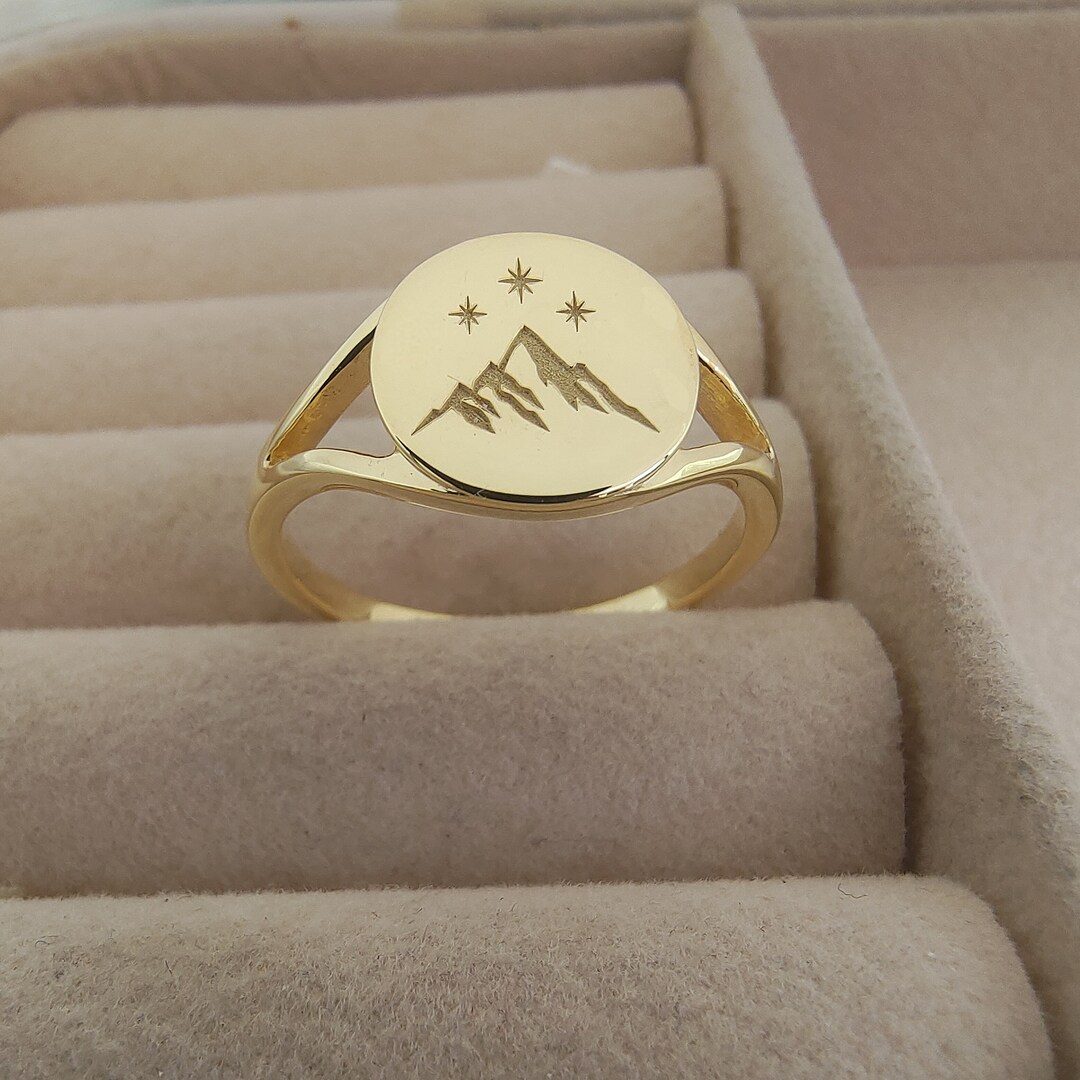 Night Court Signet Ring ACOTAR Ring Starry Mountains Bookish Ring ...