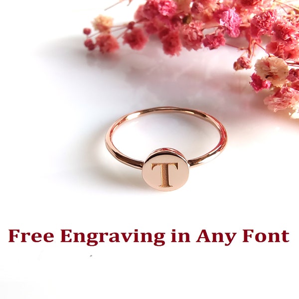 Initial Ring - Etsy