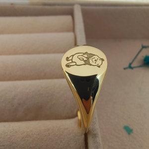 Sterling Silver Ring Pooh Ring Pooh Jewelry, Pooh Gifts, Personalized ...