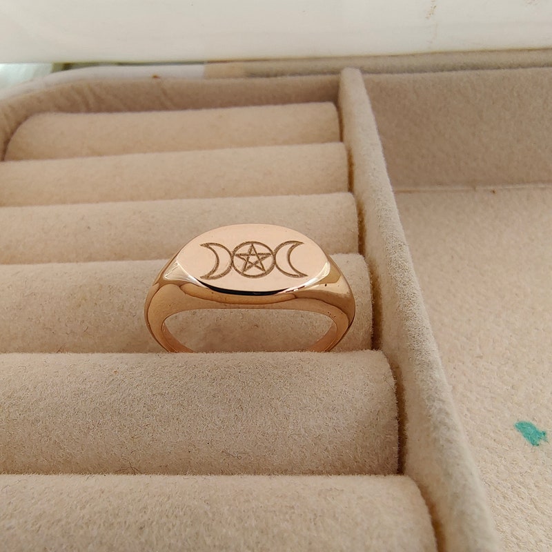 Triple Moon Ring - Etsy