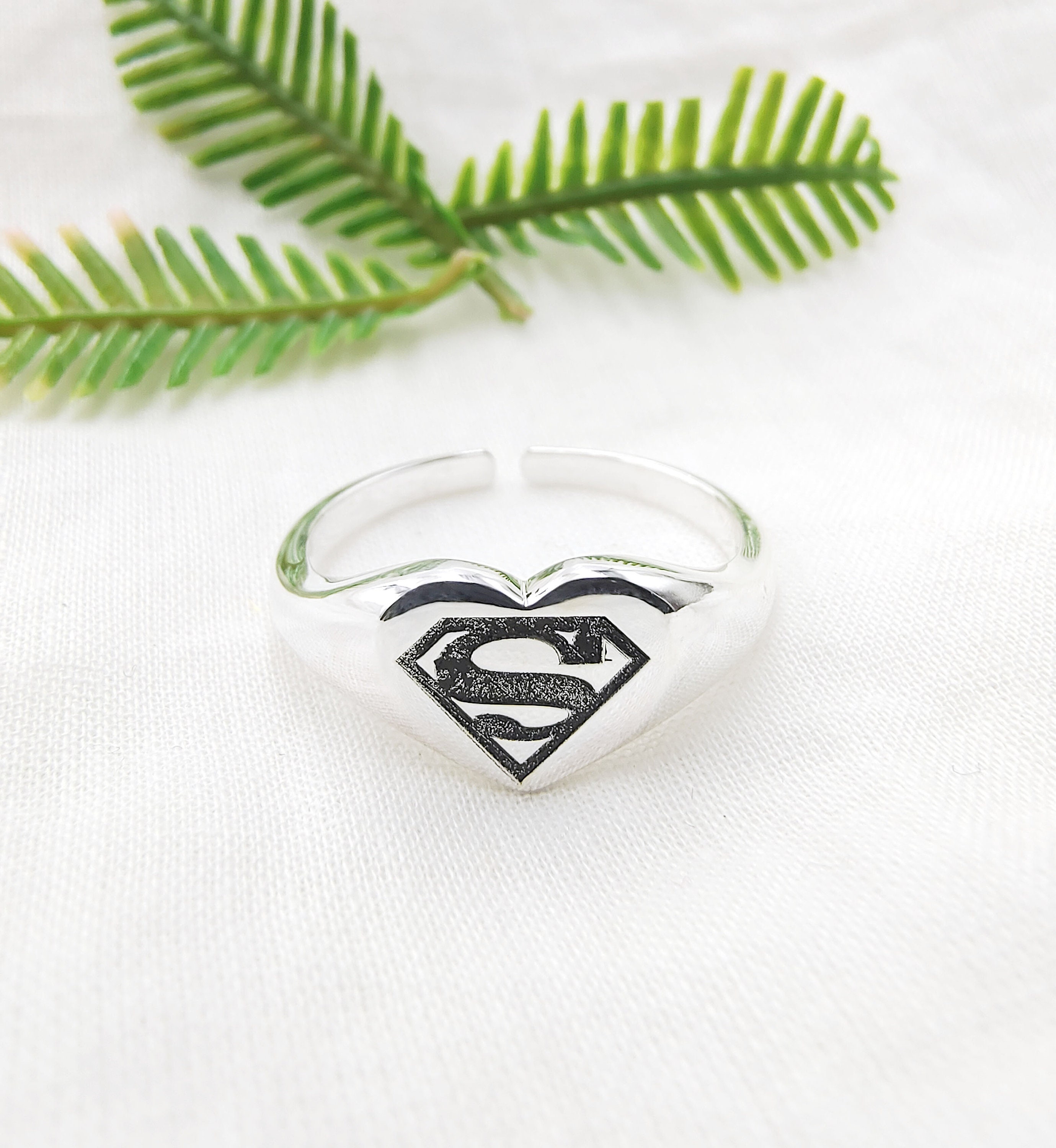 Superman Ring 925 Sterling Silver Super Man Jewelry Superman - Etsy