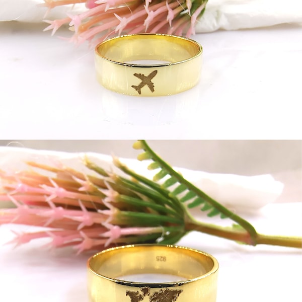 Airplane Ring - Etsy