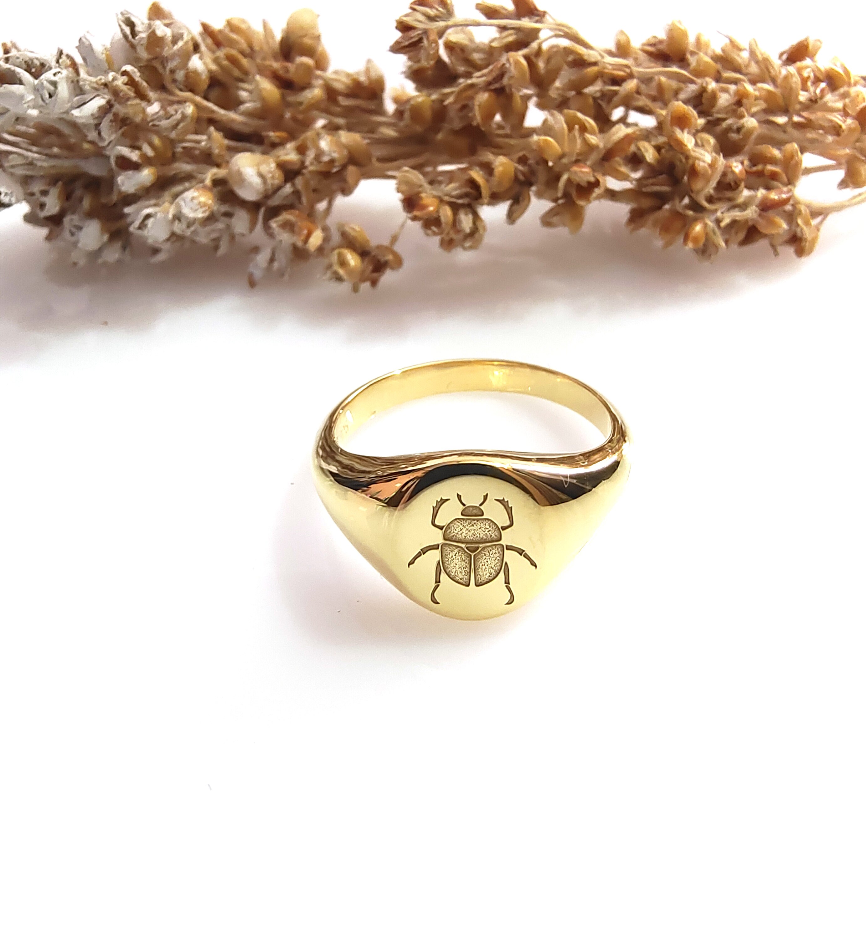 Beetle Ring Insect Ring Sterling Silver Ring Animal Element | Etsy