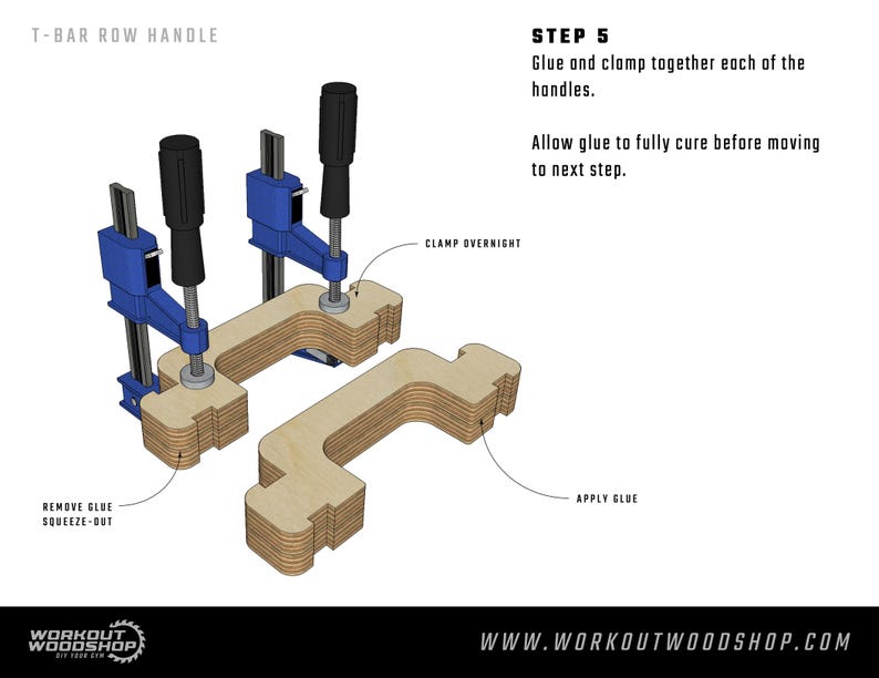 DIY Plans - T-bar Row Handle - Svg & Pdf Download - CNC Files - Etsy
