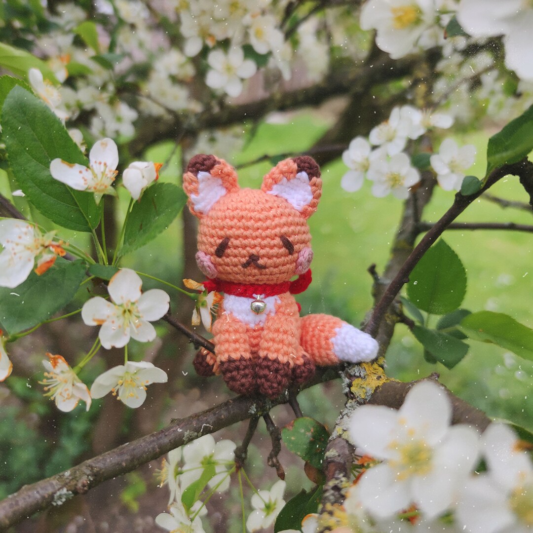 Crochet Fox Pattern, Maple the Chibi Red Fox, Small Orange Fox Plush ...