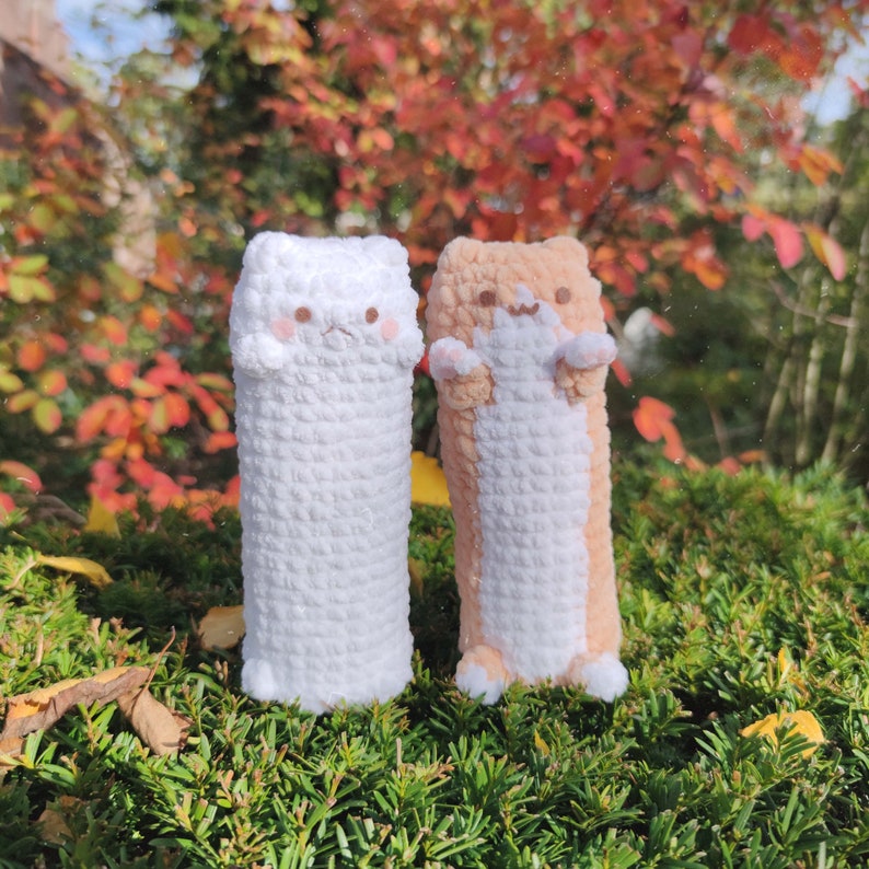Long Cat Amigurumi Pattern Bundle, Squishy Long Kitty Plushie, Cat ...