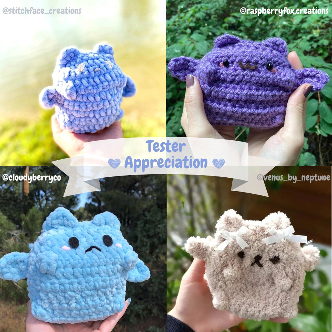 Bat Cat Pouch Crochet Pattern Cute Kitty Purse Animal Chunky - Etsy