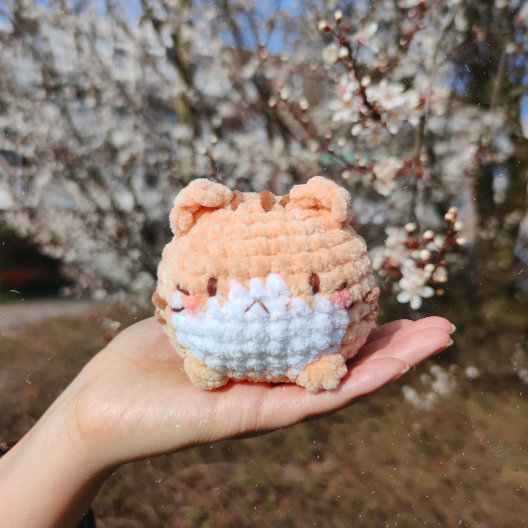 Tabby Floofball Amigurumi Pattern, Mochi Kitty Plush, Cute Crochet ...