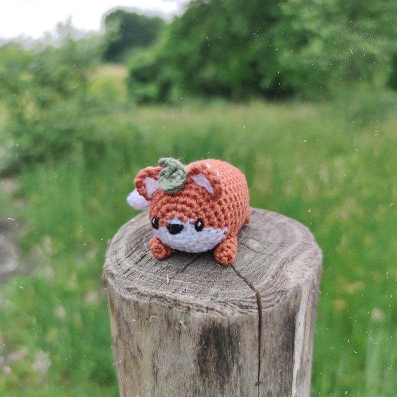 Fox Potato Amigurumi Small Stackable Fox Crochet Plush - Etsy