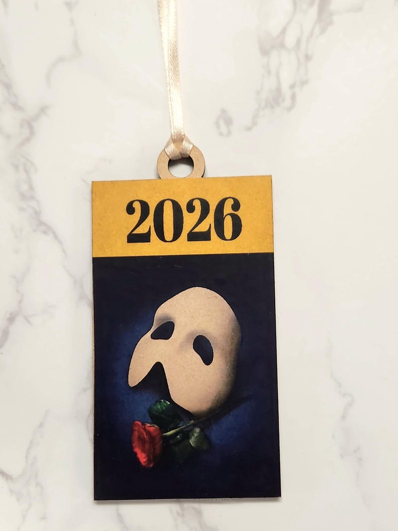 Phantom of the Opera Ornament, Broadway Musical Inspired - Etsy