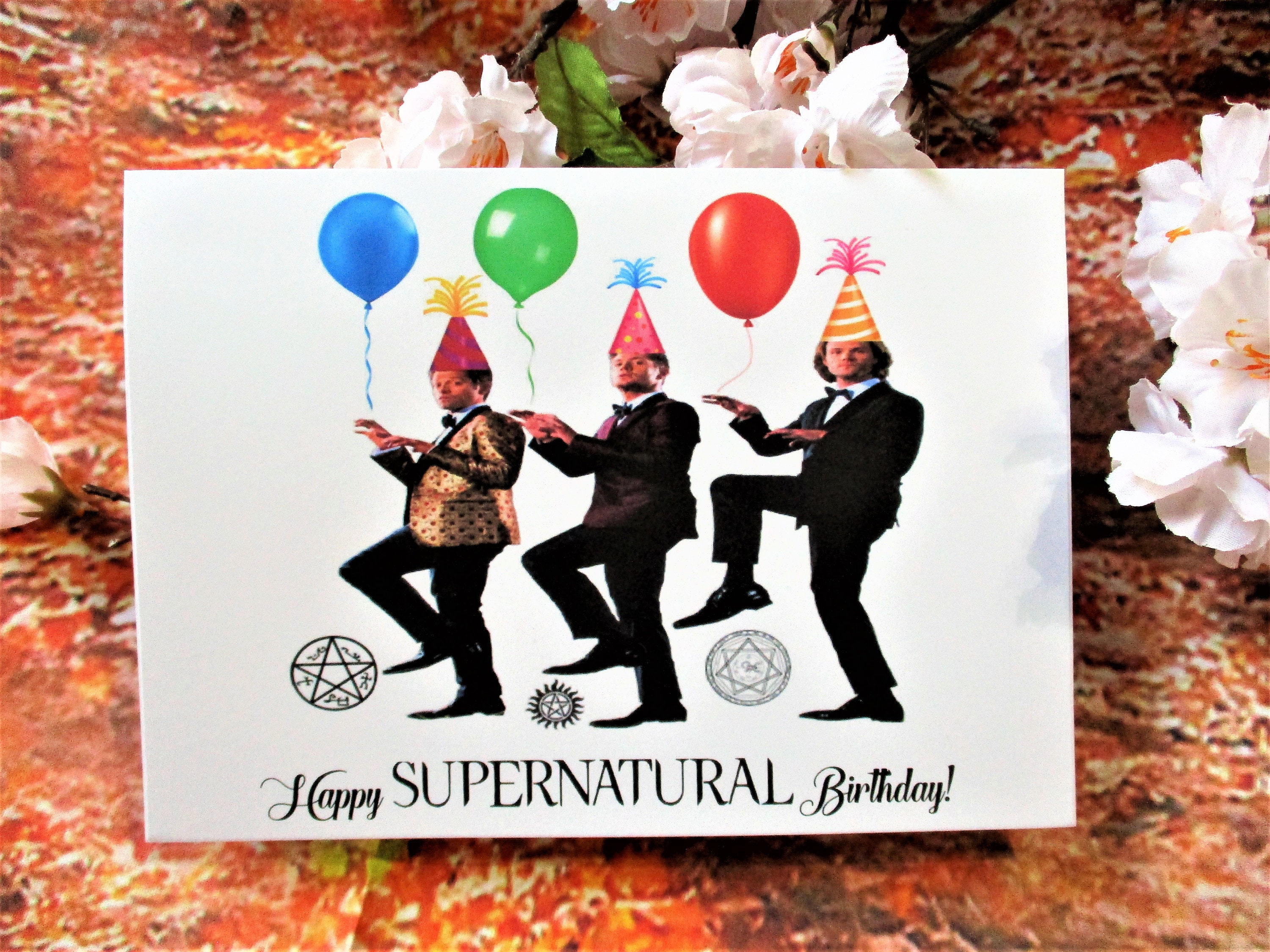 Supernatural Birthday Card, Castiel, Sam and Dean Winchester - Etsy