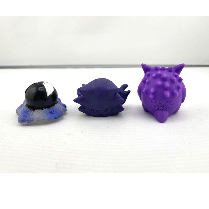 Gastly Haunter Gengar Finger Puppet Figures Authentic Bandai Pokemon - Etsy