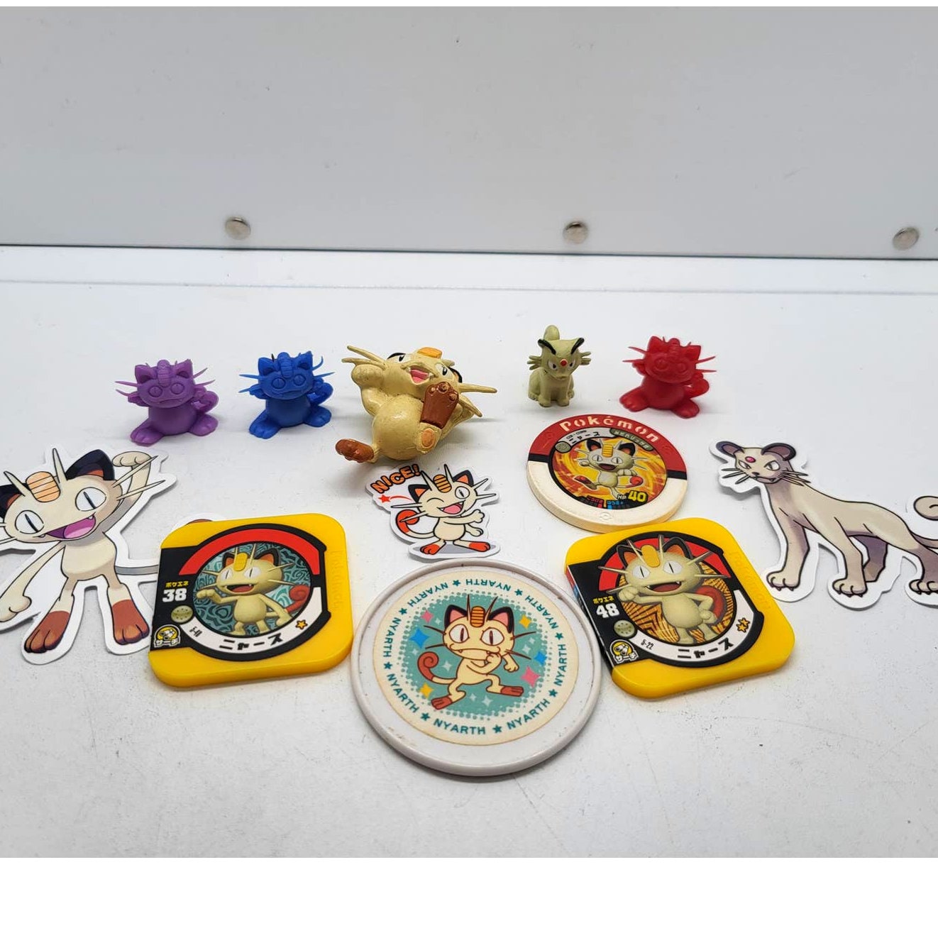 Meowth Persian Lot Figures Pokemon Center Tomy Bandai Coins Toys Tretta ...