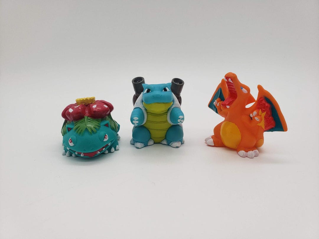 Venusaur, Blastoise and Charizard Finger Puppet Figures Bandai - Etsy