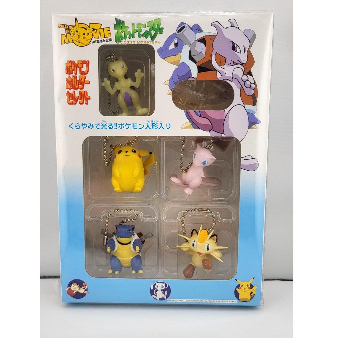 Mewtwo Strikes Back 1998 Pokemon Tomy Nintendo Keychain Figures Mew ...