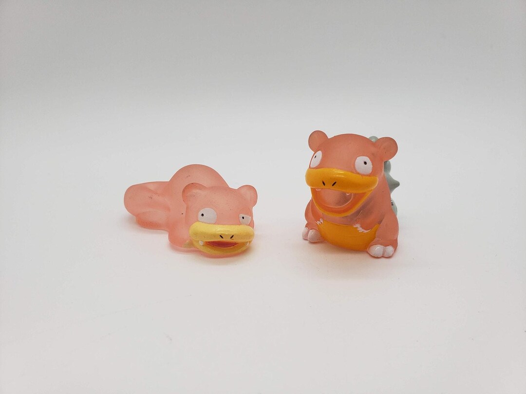 Clear Slowpoke and Clear Slowbro Finger Puppet Figures Bandai - Etsy