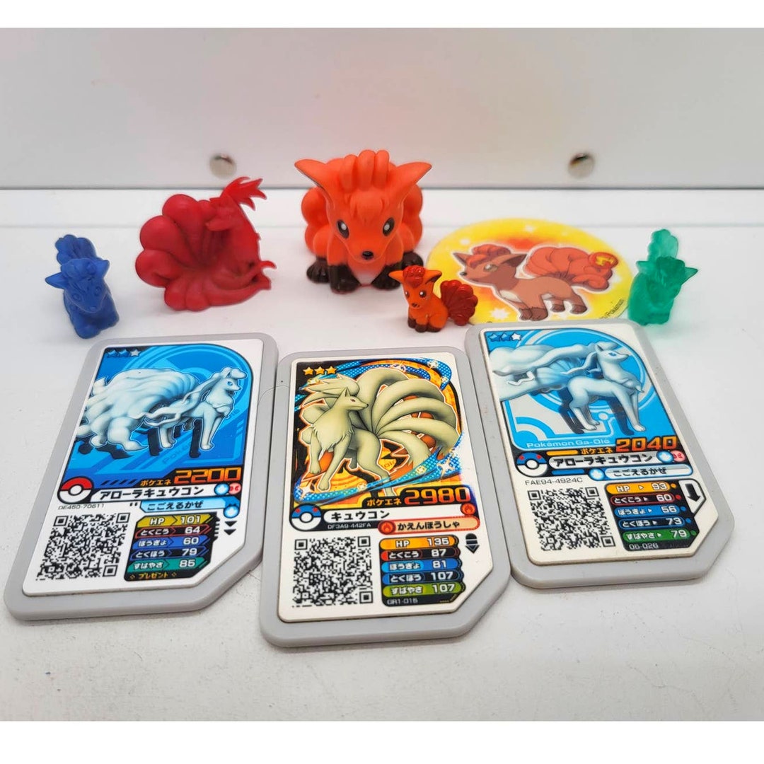 Vulpix and Ninetales Lot Figures Pokemon Center Tomy Bandai Coins Toys ...