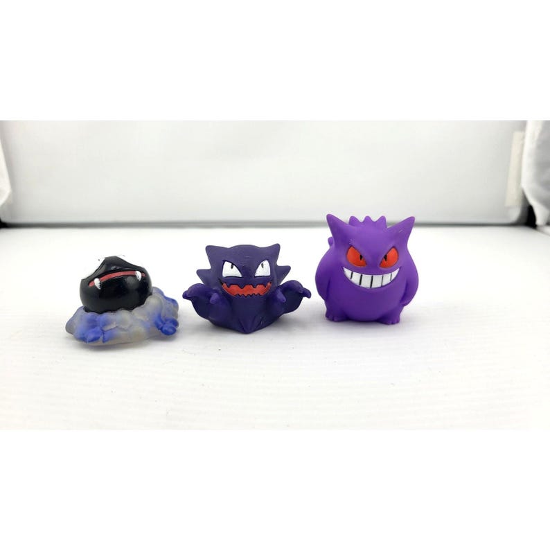Gastly Haunter Gengar Finger Puppet Figures Authentic Bandai Pokemon - Etsy