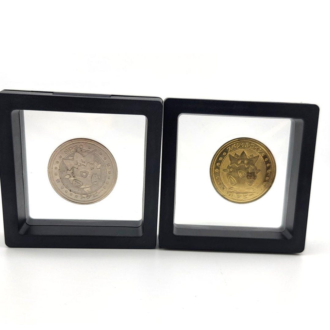Silver Gold Togepi Pokemon Japanese Metal Battle Coins Medal + Free ...