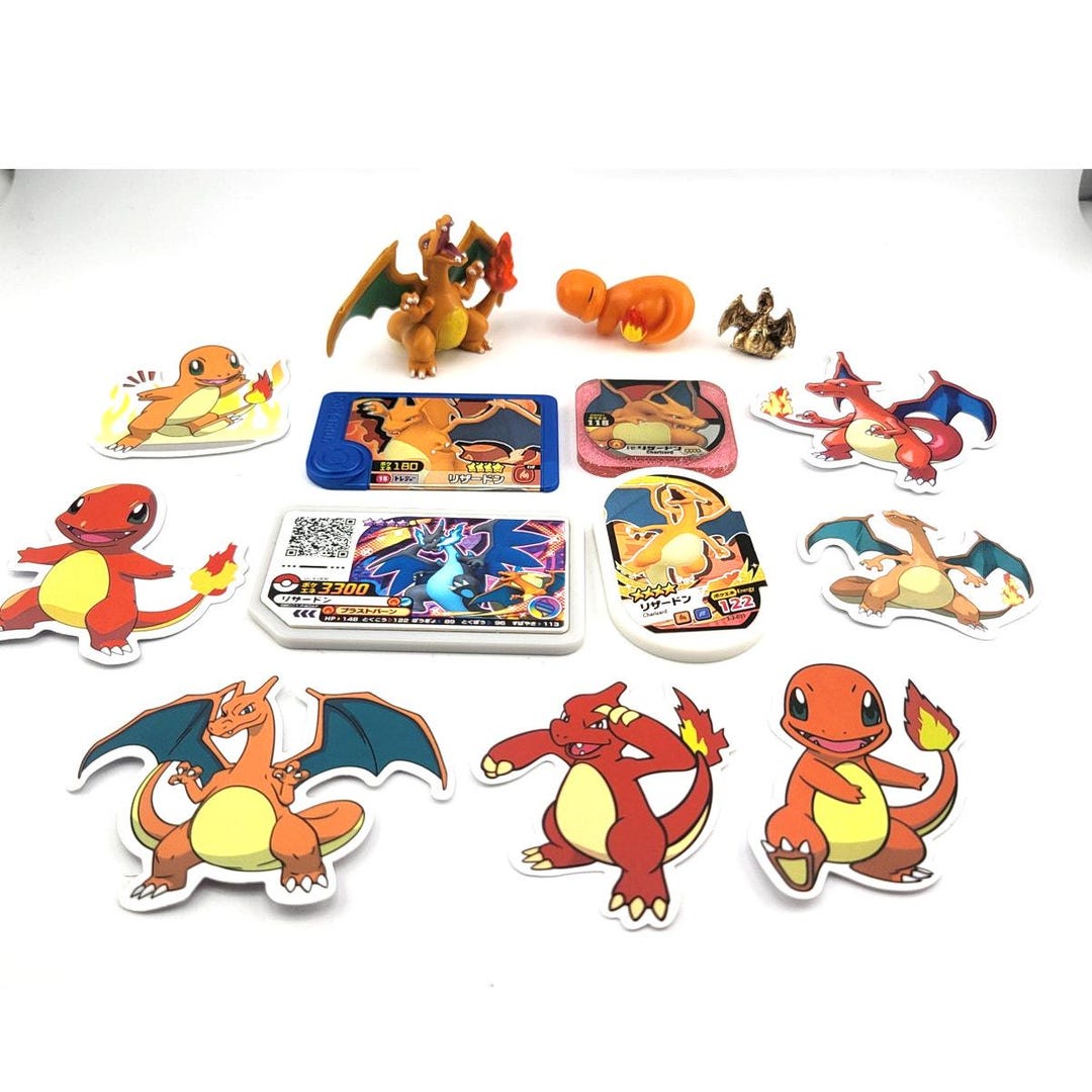 Charmander Charmeleon Charizard Bundle Lot Pokemon Center Bandai Tomy ...