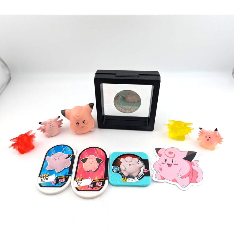 Cleffa Clefairy Clefable Lot Figures Pokemon Center Bandai Tomy Battle ...