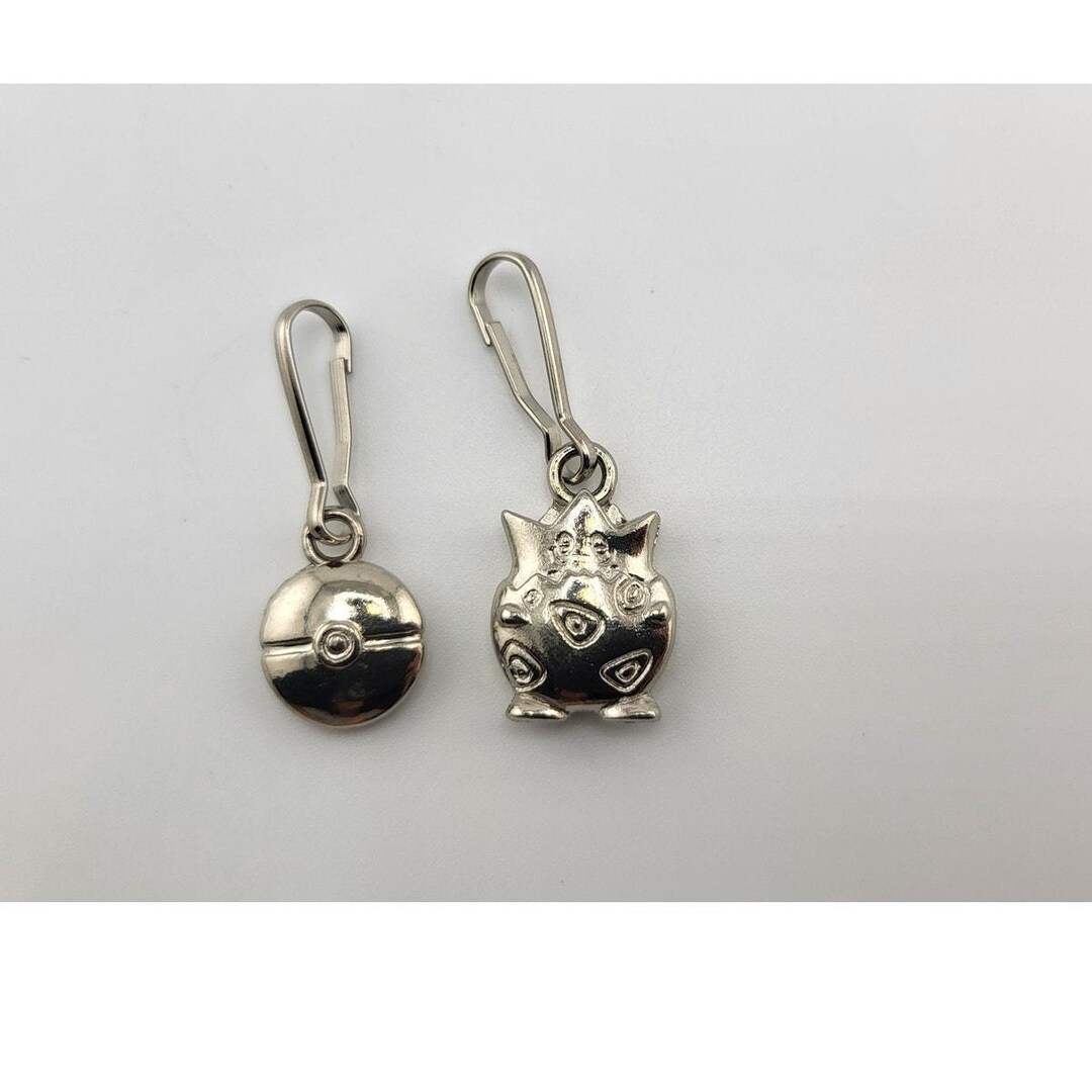 Togepi Silver Pokeball Vintage Pokemon Keychain Charm Figure Banpresto ...