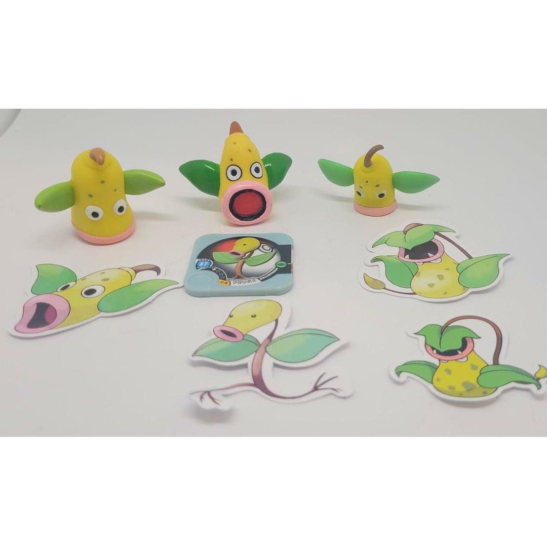 Bellsprouth Weepinbell Victreebel Lot Figures Pokemon Center Tomy ...