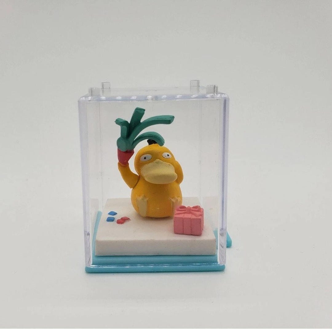 Rare Capsule Psyduck Christmas Pokemon Figure Bandai 1998 Vintage # 1 ...