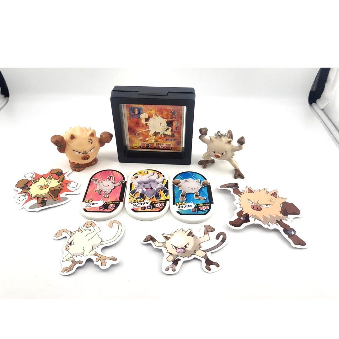 Mankey Primeape Pokemon Center Tomy Bandai Figures Lot Bundle Coins ...