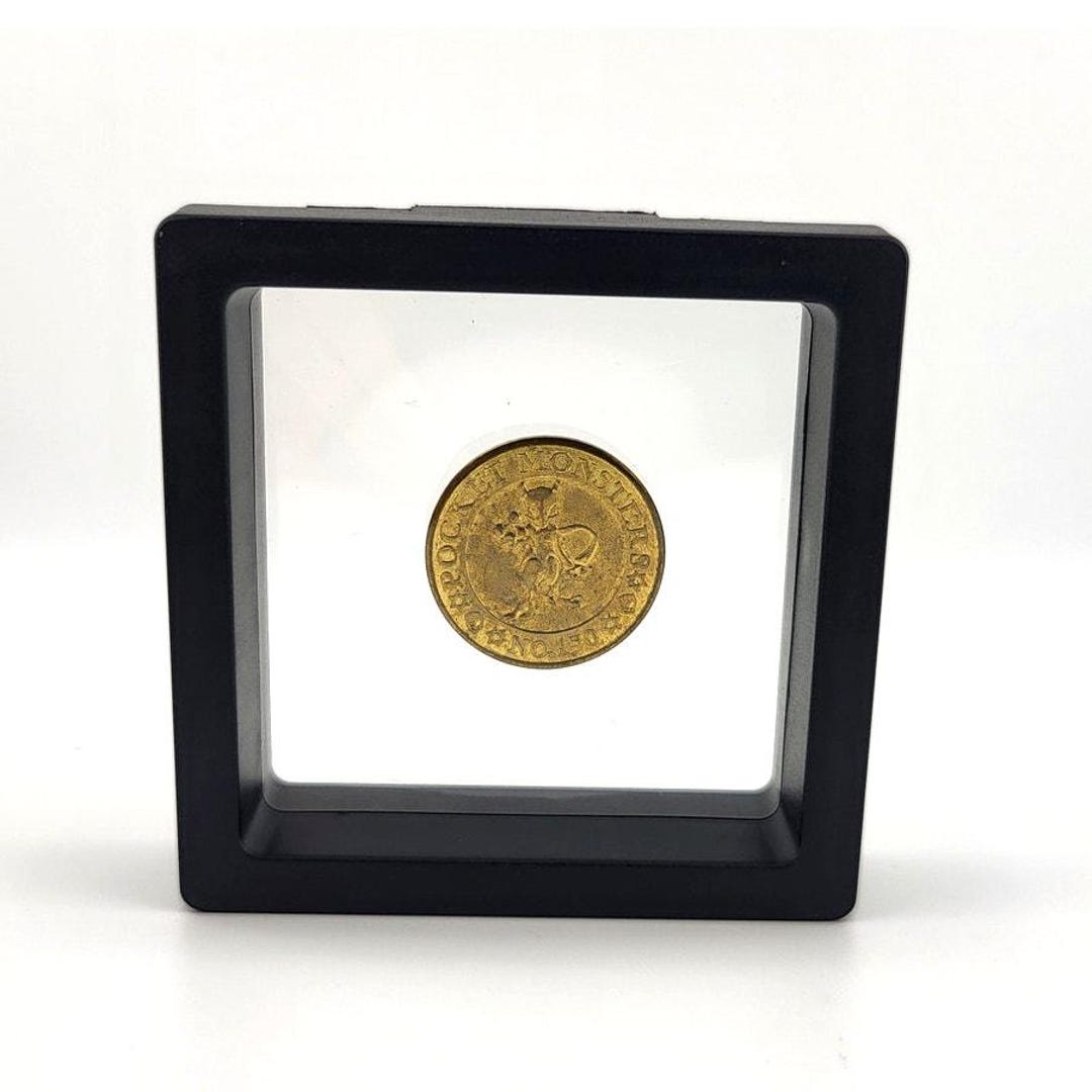 Gold Mewtwo Pokemon Banpresto Metal Battle Coin Medal Nintendo + Free ...